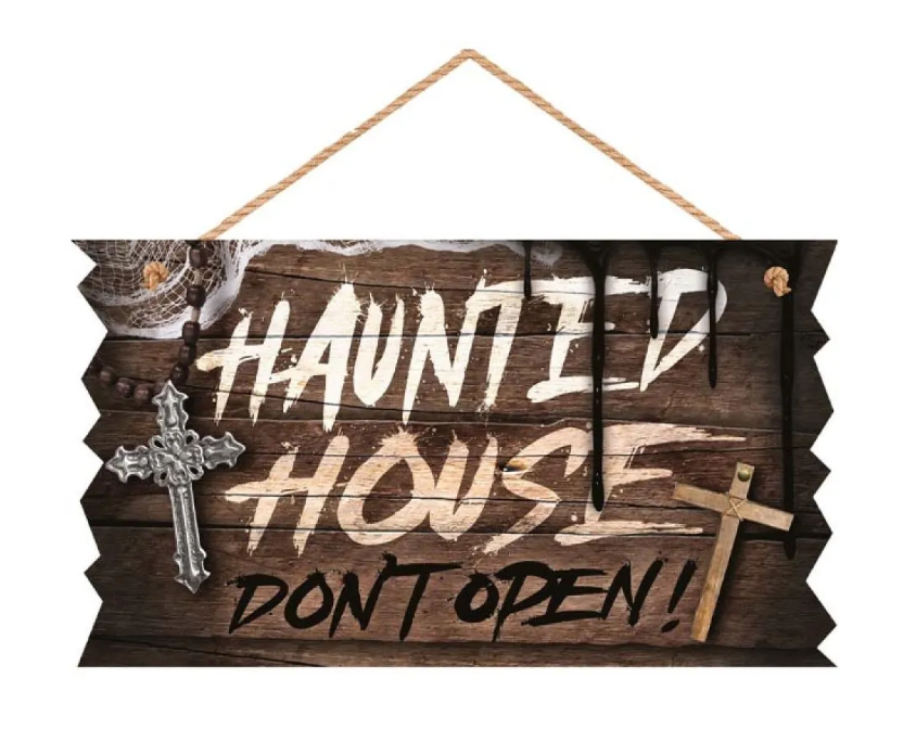 Haunted House Sign - The Mad Hatter