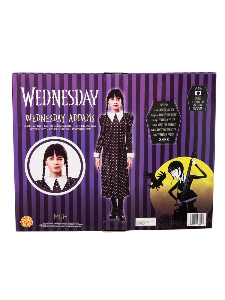Wednesday Addams Costume Boxset - The Mad Hatter